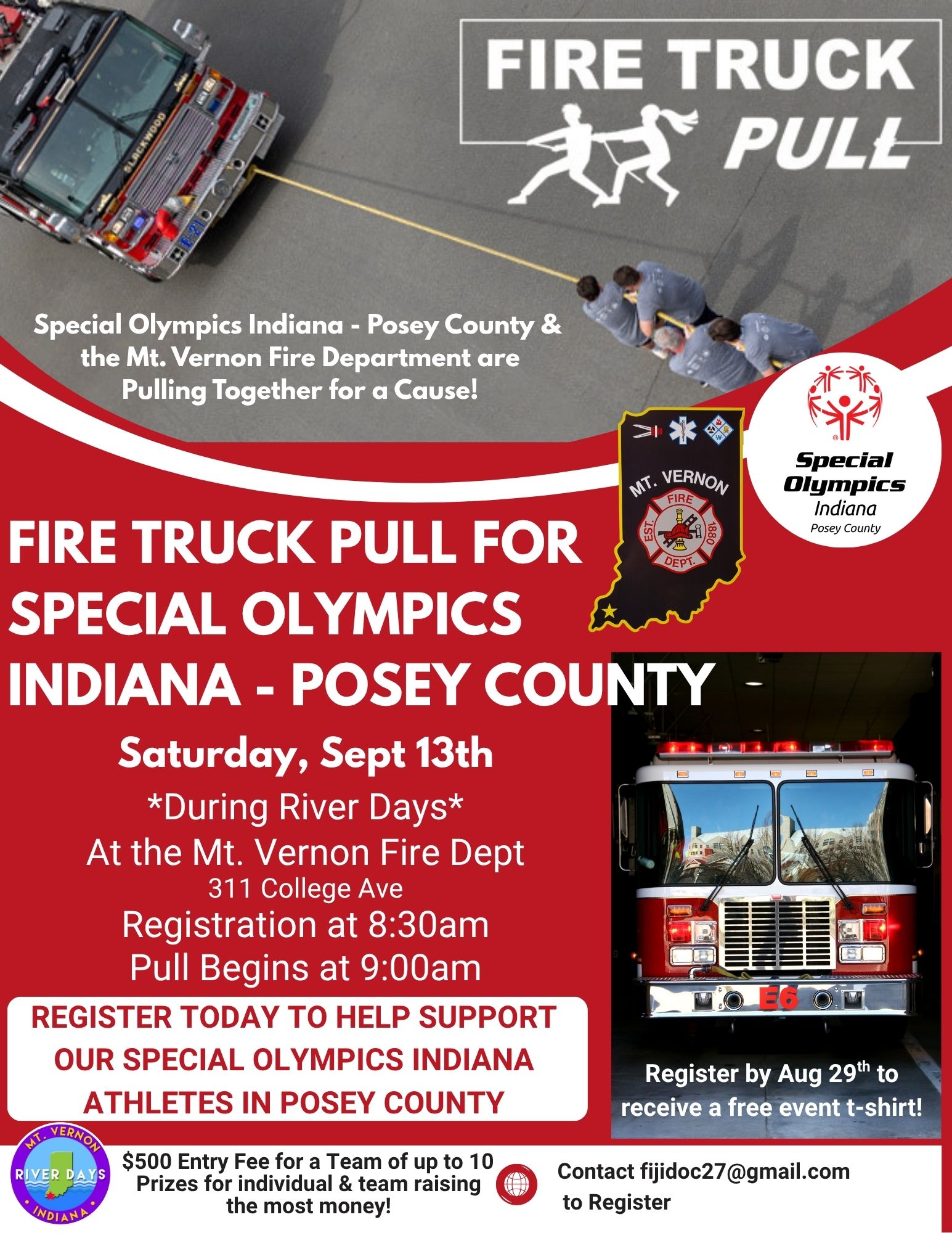 Fire Truck Pull – Mt. Vernon River Days